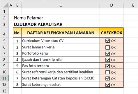 Membuat Checkbox Kotak Ceklist Di Excel Pakar Tutorial