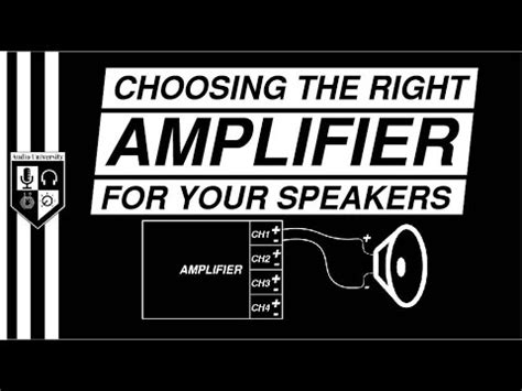 A SIMPLE Rule For Choosing An Amplifier Ohms Watts More YouTube