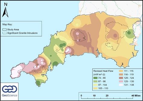 Geoscience Complete An Updated Sub Surface Heat Flow Map For The Southwest