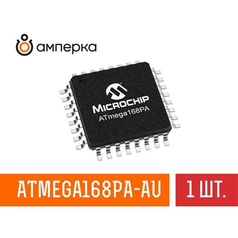 Микроконтроллер Atmega168pa Au 8 Бит Picopower Avr 20МГц 16КБ Flash Tqfp 32 микросхема 1