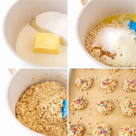 Easy No Bake Sugar Cookies With Oats Fun Cookie Recipes