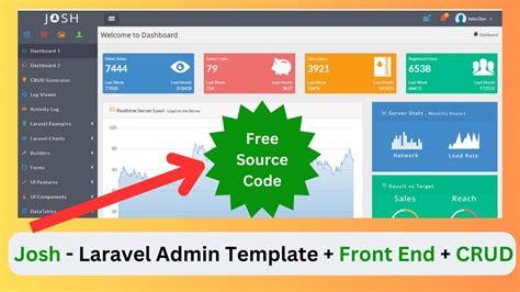 Learn How To Install And Utilize Josh Laravel Admin Template Front End Crud System Youtube