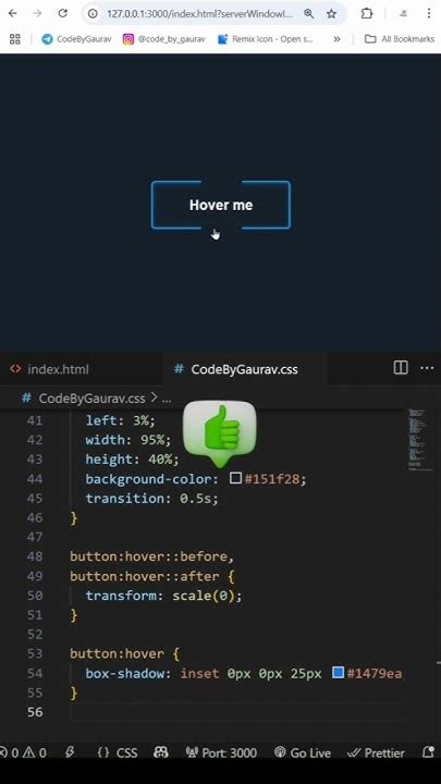 🔥 Hover Effect Button Ui Design Css Transitions Webdevelopment Coding Hovereffect Shorts