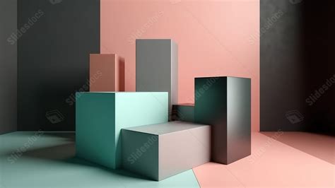 An Abstract Color Palette Of Green Powerpoint Background For Free