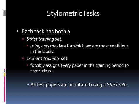 Ppt Stylometric Analysis Of Scientific Articles Powerpoint