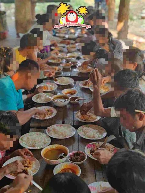 ဆားလင်းကြီးတွင် စစ်ရှောင်ပြည်သူ ၃၀၀ ကျော်ကို ထမင်းနှင့် ဟင်း လှူဒါန်း Khit Thit Media