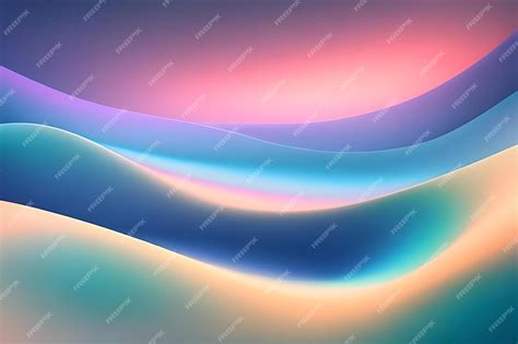 Premium Ai Image Abstract Background With Gentle Curves And Soothing Color Gradients Creating