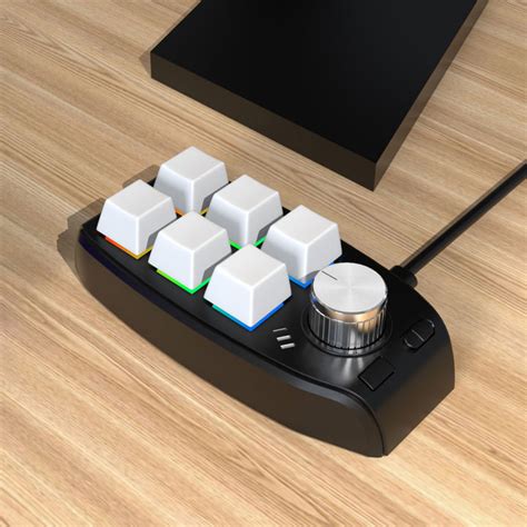 Programming Macro Custom Knob Keyboard Rgb 6 Key Copy Paste Mini Button