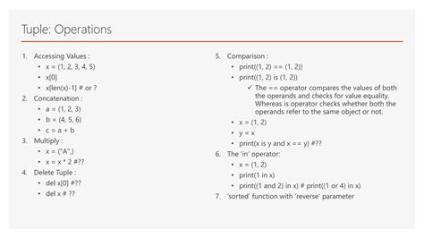 An Introduction To Tuple List Dictionary In Python Ppt