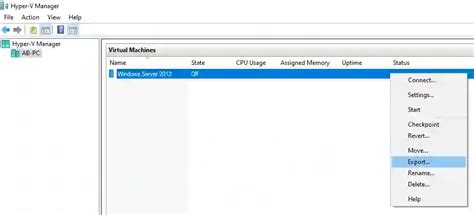 How To Clone A Virtual Machine Using Hyper V