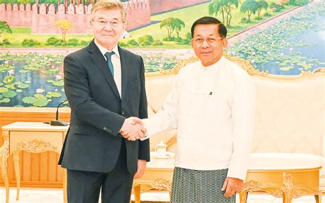 민아웅흘라잉 위원장 러시아 대사와 회담 국방 협력 및 인도주의 의제 논의 Ad Shofar