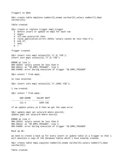 triggers in dbms pdf sql computing