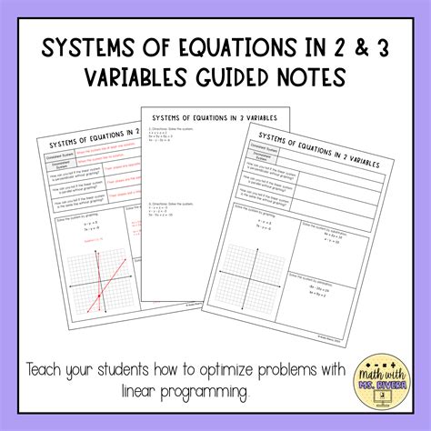 Unit 1 Worksheet 5 Systems Of Equations 2 Variable 231028 210357 Worksheets Library