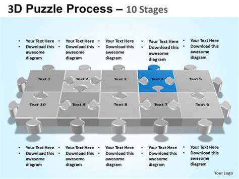 PowerPoint Backgrounds Diagram Puzzle Process Ppt Template