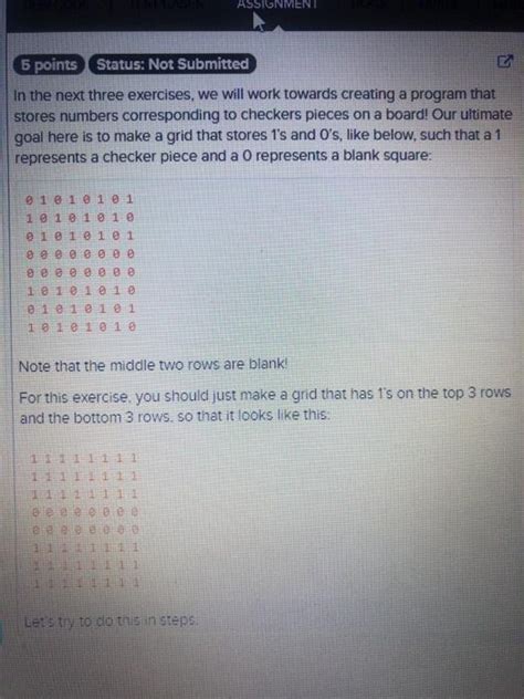 solved 9 1 6 checkerboard v1 save 1 pass this function a