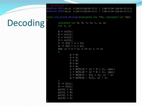 Ppt Analysis Of Rc6 Symmetric Encryption Algorithm Powerpoint