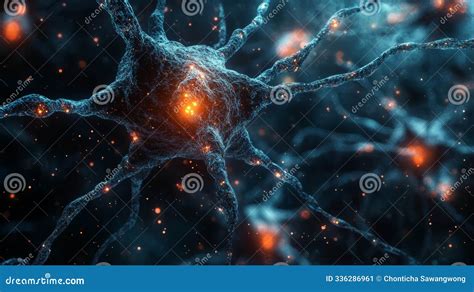 Neuron Structure Nerve Cell Main Part Of The Human Nervous System Cartoon Vector