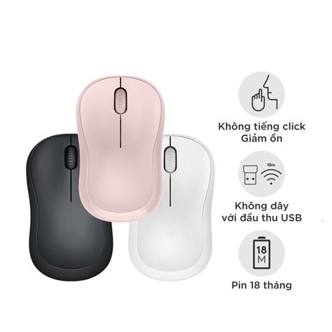 Chu T Kh Ng D Y Logitech Wireless M Silent Kh Ng Ti Ng N Mua Chu T Kh Ng D Y Gi R Ch Nh