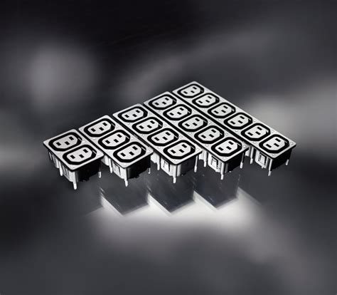 Multi Feature IEC Connector Strip Blocks Serve Data Centres Electronic Products