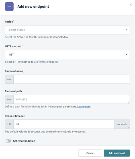 Configure A New Api Recipe Endpoint Workato Docs