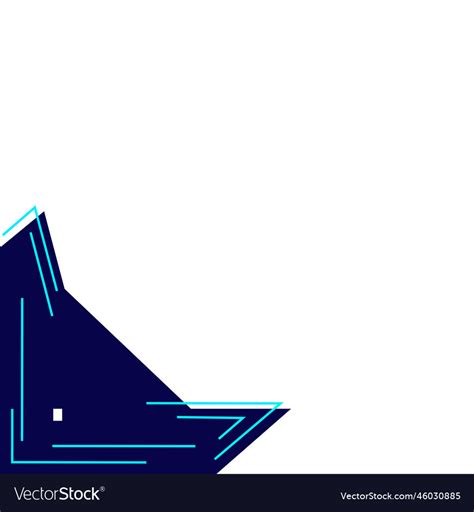 Modern Tech Corner Royalty Free Vector Image Vectorstock