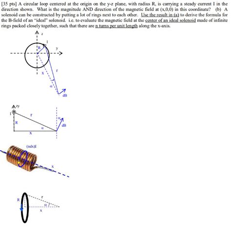 solved [35 pts] a circular loop centered at the origin on