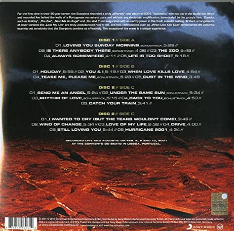SCORPIONS : ACOUSTICA (2 LP) VINILOS - Harrisons Records