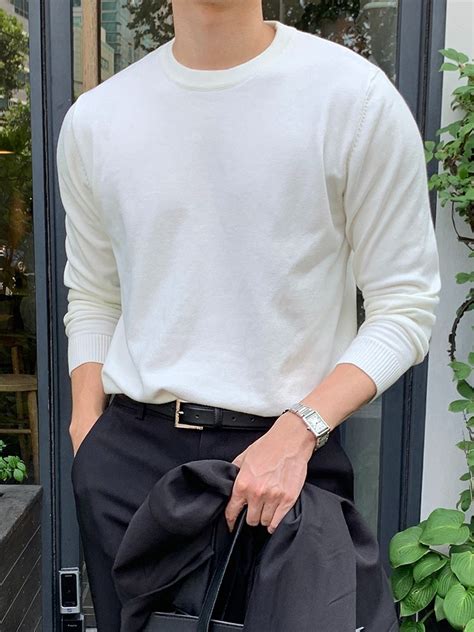 Lmn 퍼즈 세미 오버핏 데일리 라운드니트 10color Lemenne