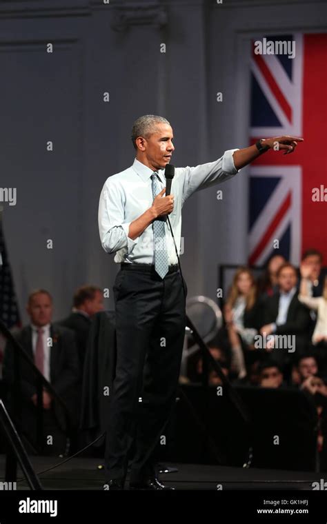Us President Barack Obama Attends Event At The Royal Horticultural