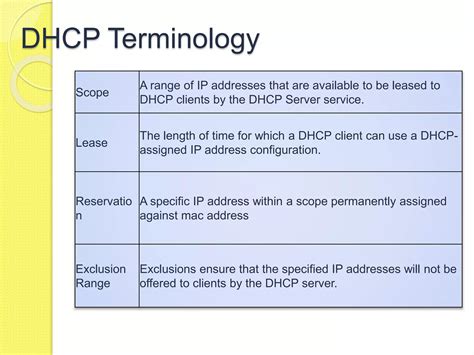 Dhcp Pptx Computer Networking Computing