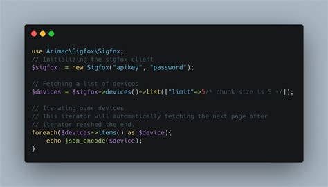 Sigfox Php Api Client Rsigfox