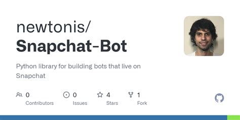 Github Newtonissnapchat Bot Python Library For Building Bots That