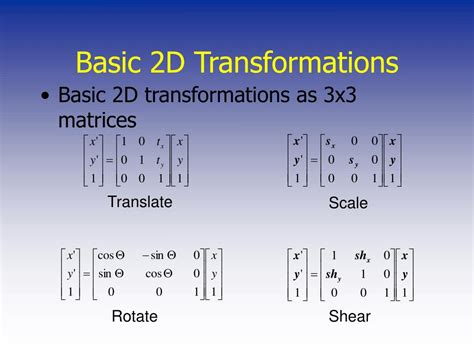 Ppt Homogeneous Coordinates Projective Space Powerpoint Presentation Id376052