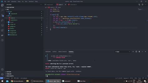 Fltk Rust Accessing Menu Items Generated By Fluid And Fl2rust Youtube