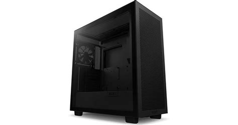 Nzxt H7 Flow Atx Tempered Glass Mid Tower Perforated And Ventilated Gaming Case W 2x120mm Fans