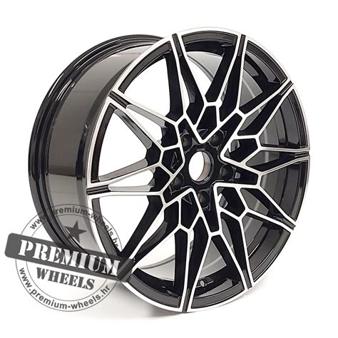 Alu Felga Za Bmw 5x120 18 Bin0293cp Et34 Crna S Poliranim Premium Wheels
