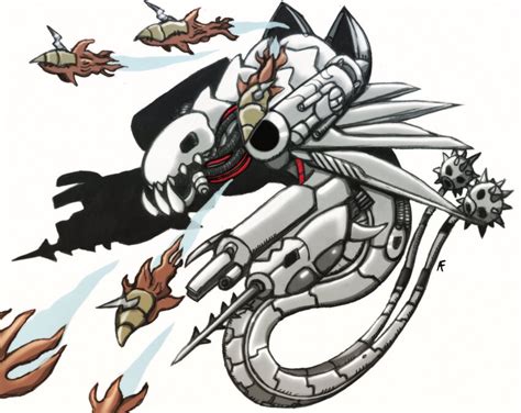 Mugendramon Submarimon Digimon Original Digimon Creature Horns