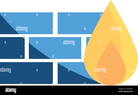 Data Security Illustration Of A Firewall Stock Vector Image And Art Alamy
