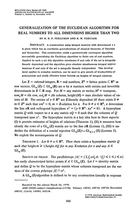 pdf generalization of the euclidean algorithm for real numbers to all