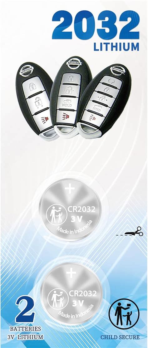 Key Fob Battery Fits 2007 2022 Replacement For Nissan