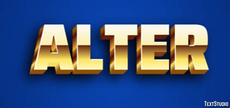 Alter Text Effect And Logo Design Word