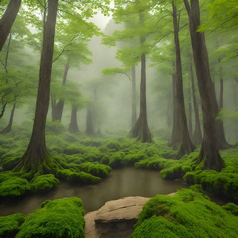 Download Ai Generated Trees River Royalty Free Stock Illustration