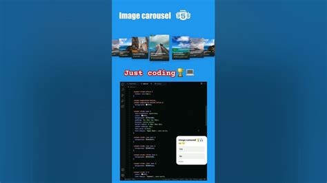 Image Carousel Coding 🏆💻tranding 🥉🏆shorts Html Css Js