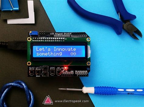 Using 1602 Lcd Keypad Shield W Arduino W Examples