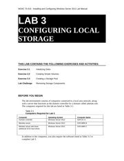Lab Worksheet MOAC Installing And Configuring Windows Server Lab Manual LAB