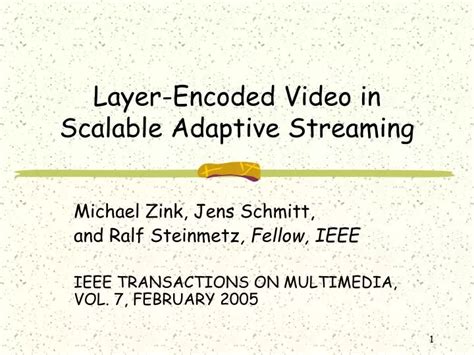 ppt layer encoded video in scalable adaptive streaming powerpoint