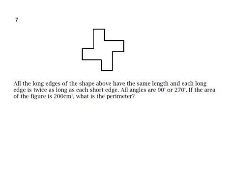 Solved All The Long Edges Of The Shape Above Have The Chegg Com