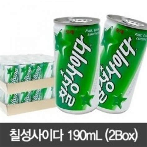 ★특가★칠성사이다 190mlx60캔탄산음료사이다칠성음료 지앤씨골프마켓