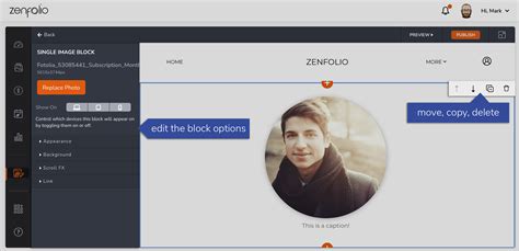 Using The Image And Gallery Blocks Zenfolio