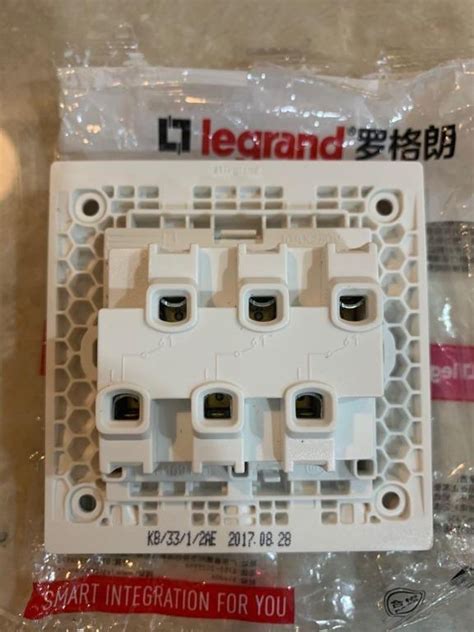 Legrand Switch Socket 3 Gang 1 Way Furniture Home Living Lighting Fans Lighting On Carousell